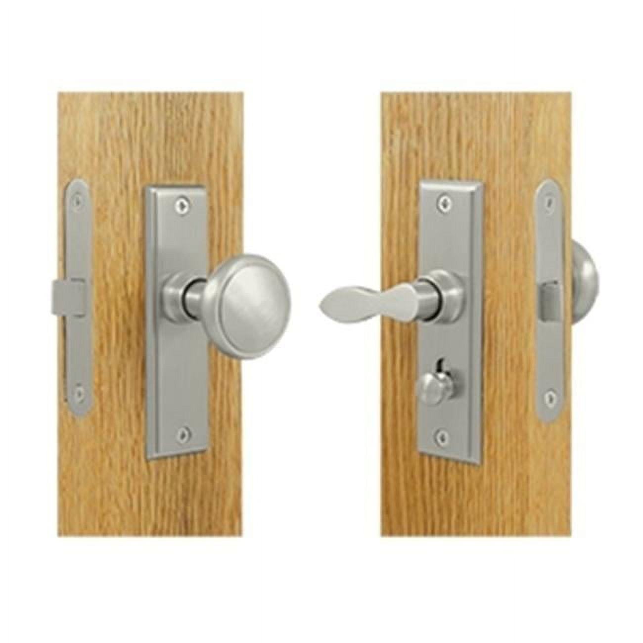 Deltana Square Storm Door Latch with Mortise Lock - Satin Nickel ...