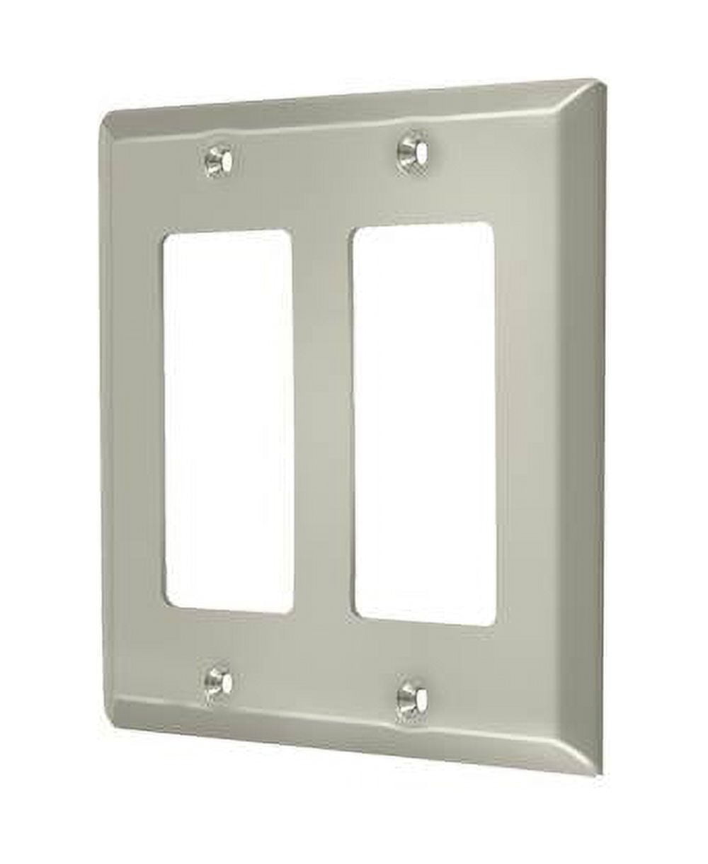 Deltana Swp4741 Modern Architectural 4.5" W 2 Gang Gfi Double Rocker ...