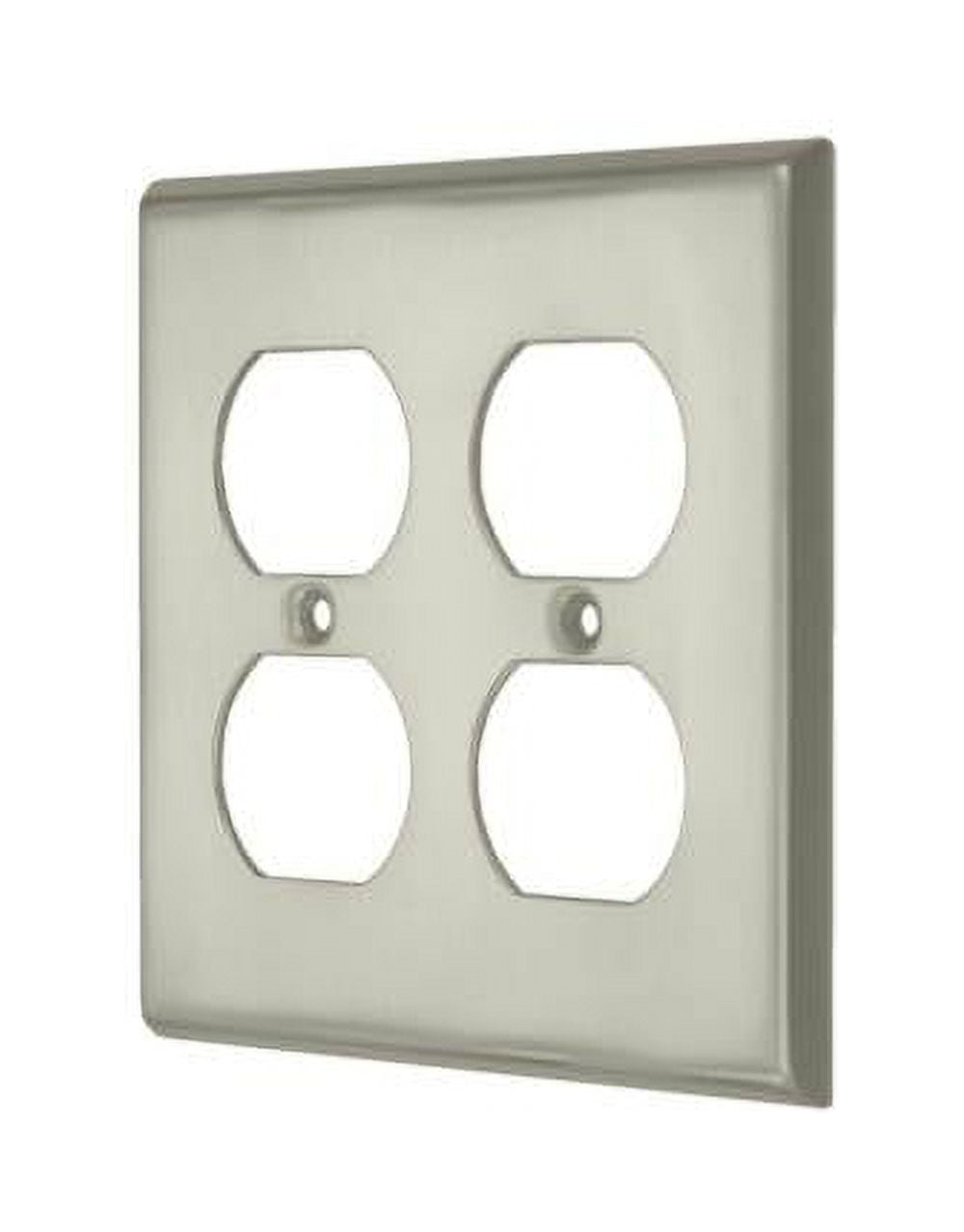 Deltana Swp4771 Solid Brass 4-1/2" X 4-1/2" 2 Gang Double Duplex ...