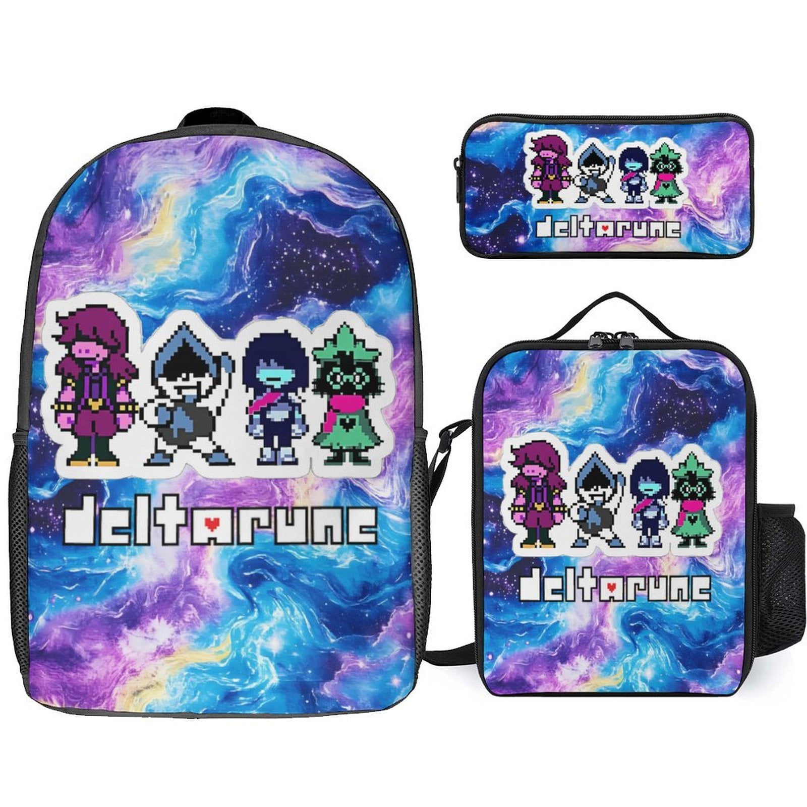 Deltarune 3 Piece Backpack Set with Lunch Bag Pencil Case , High ...
