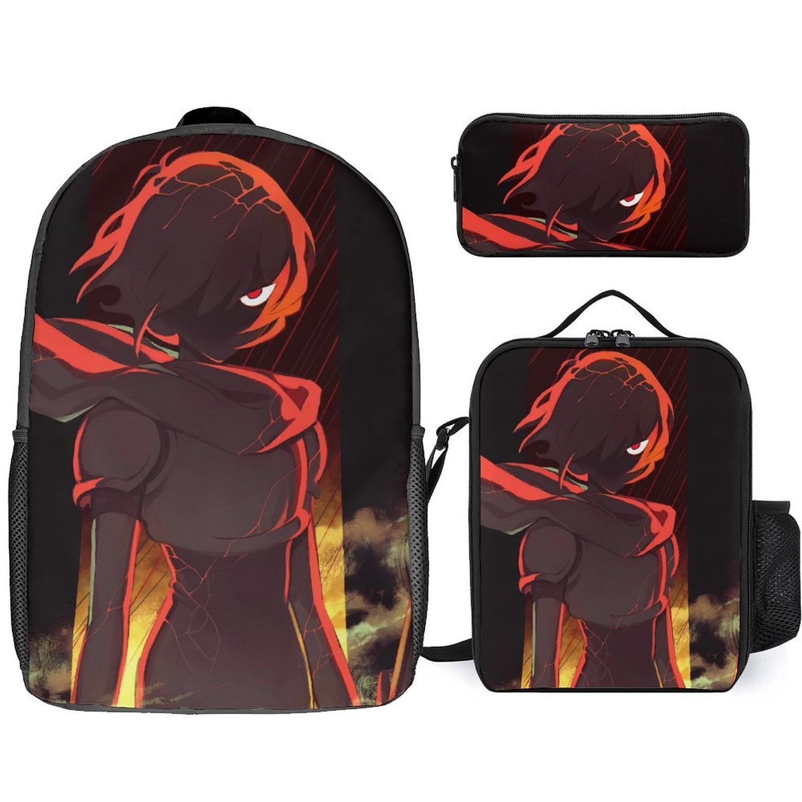 Deltarune 3 Piece Backpack Set with Lunch Bag Pencil Case , High ...