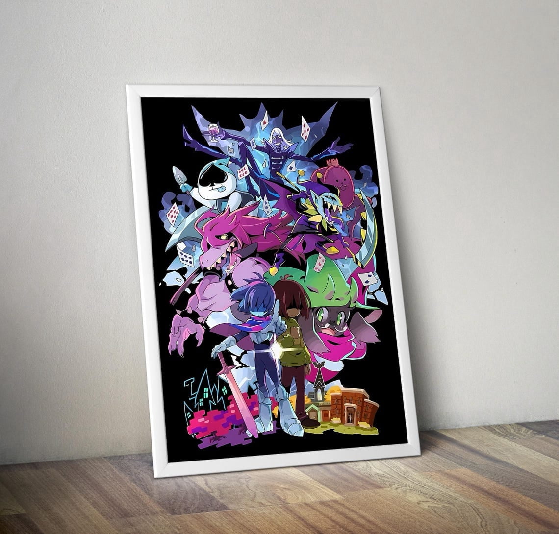 Deltarune Artwork Gaming Poster Gaming Artwork Gaming Decor Video Game ...