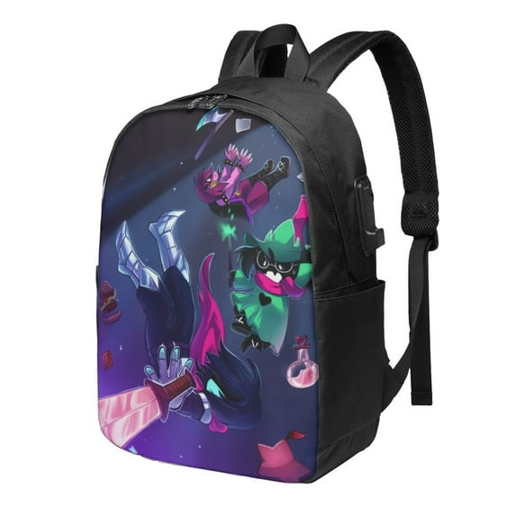 Deltarune Backpack With Usb Port Laptop Backpack Travel Hiking Bag ...
