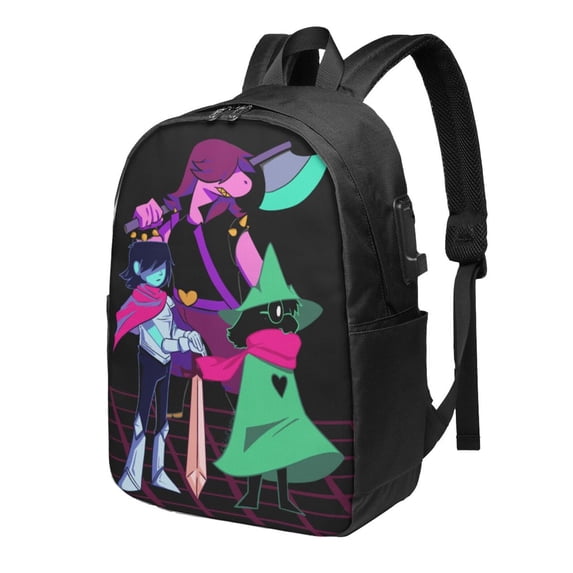 Deltarune Backpack With Usb Port Laptop Backpack Travel Hiking Bag ...