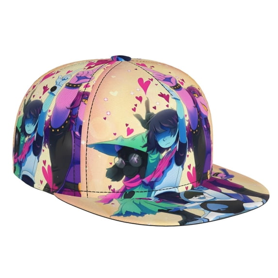 Deltarune Baseball Cap For Men, Women & Kids, Classic Flat Brim Hat Hip ...