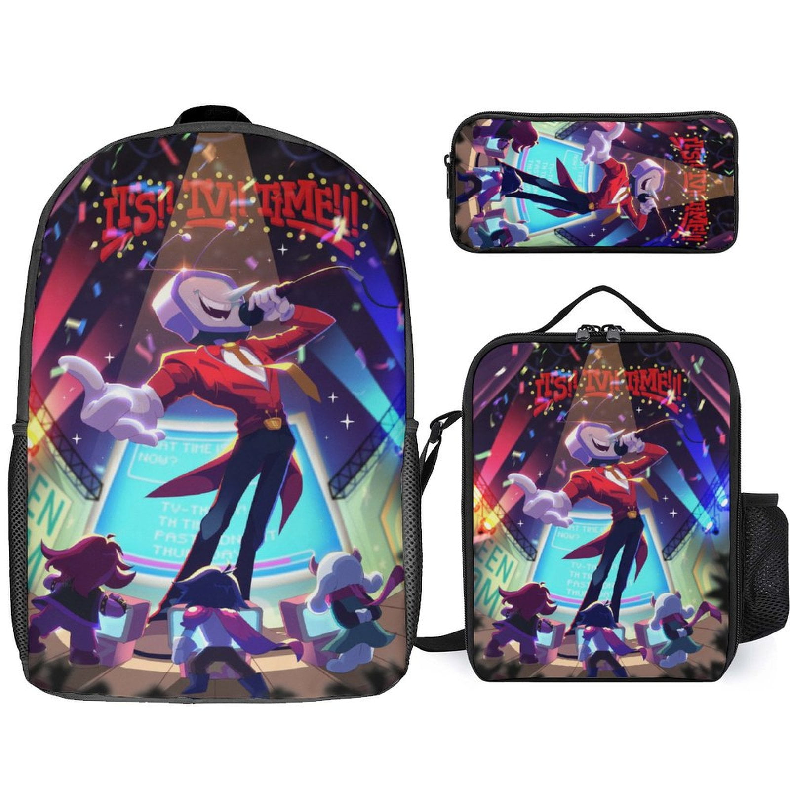 Deltarune Casual Backpack 3 Piece Set Lightweight Laptop Shoulder Bag ...