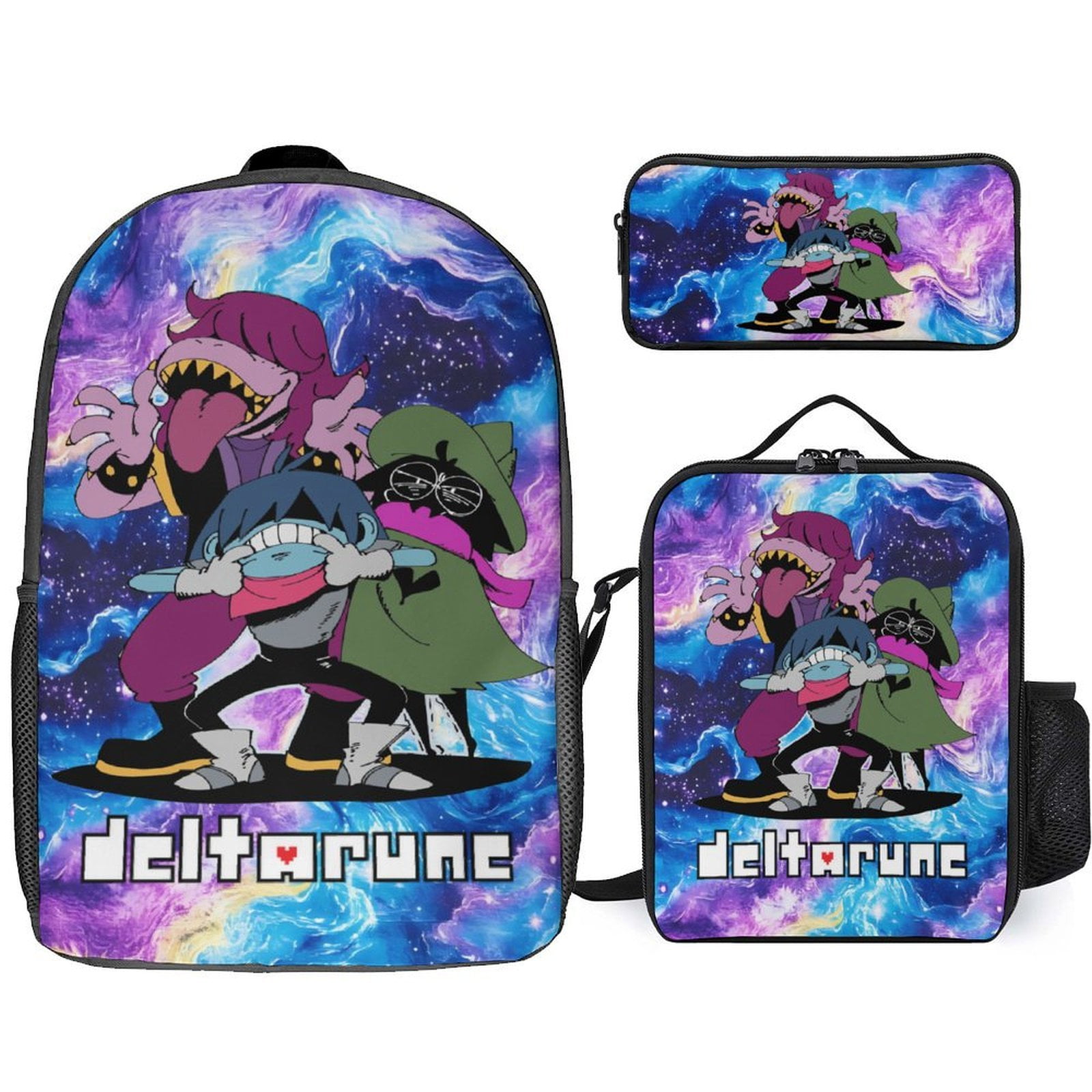Deltarune Deltarune 3 Piece Backpack Set with Lunch Bag Pencil Case ...