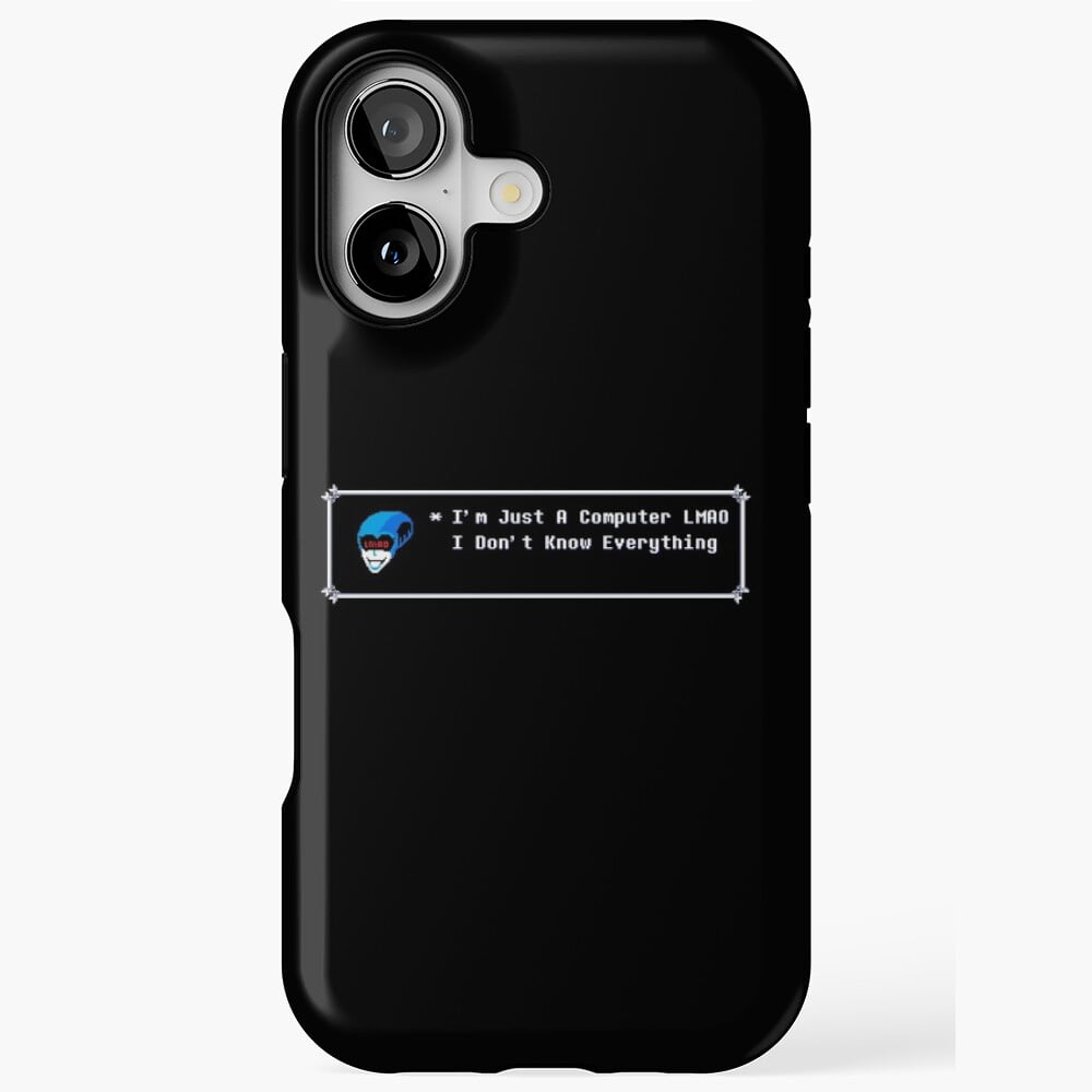 Deltarune Just a Computer Meme Quote Case for iPhone 11 through 17 Pro ...
