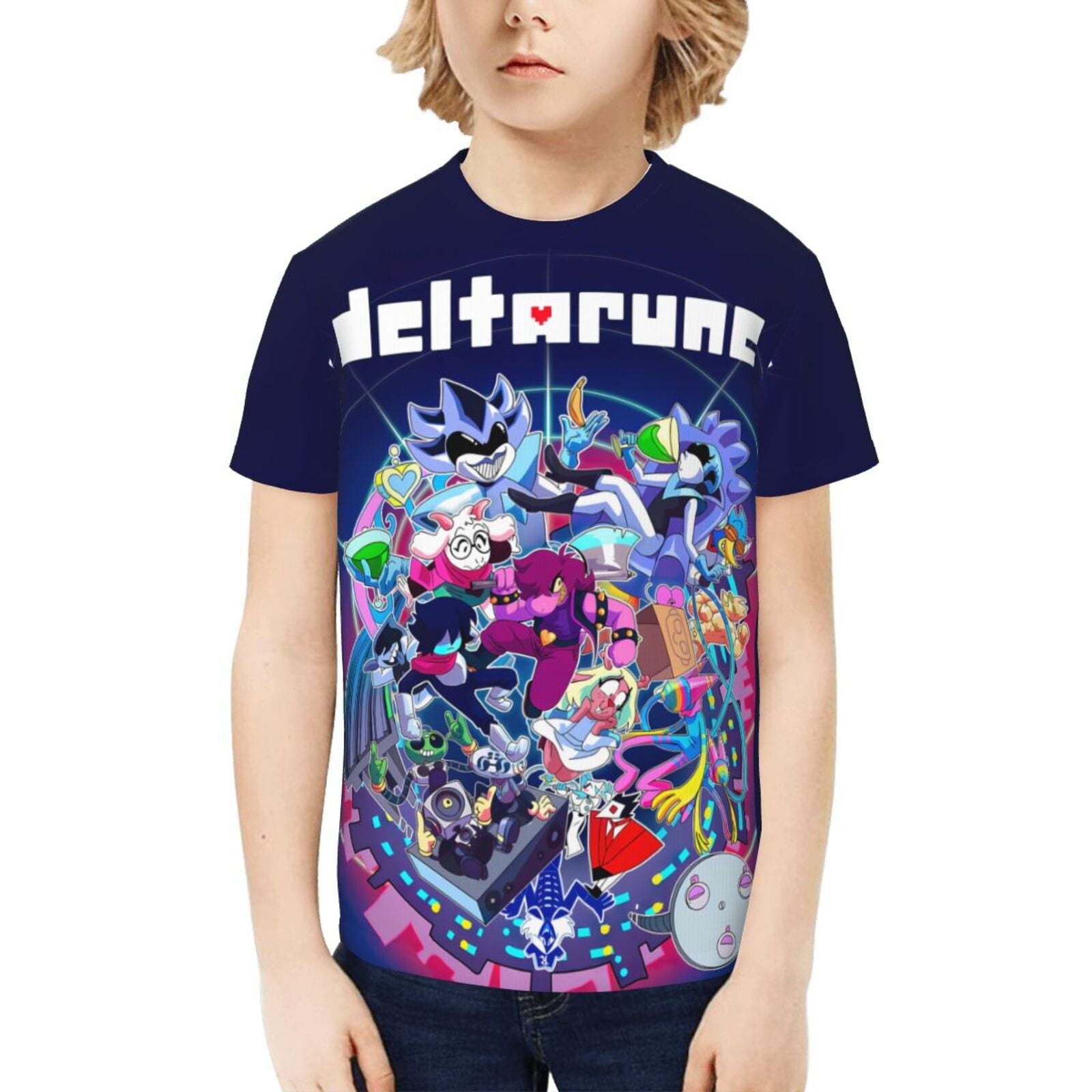 Deltarune Kids T-Shirt 3d Printed Graphic T-Shirts Boys And Girls Short ...