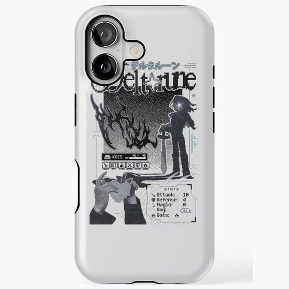 Deltarune Meme Retro Pixel Cartoon Japanese Logo Case for iPhone 11 to ...