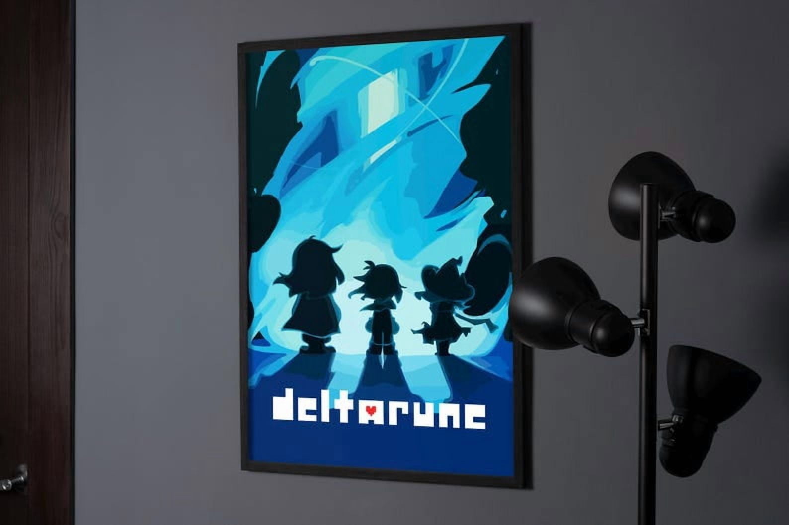 Deltarune Minimal Poster Silhouette Wall Art Gamer Room Decor Indie RPG ...