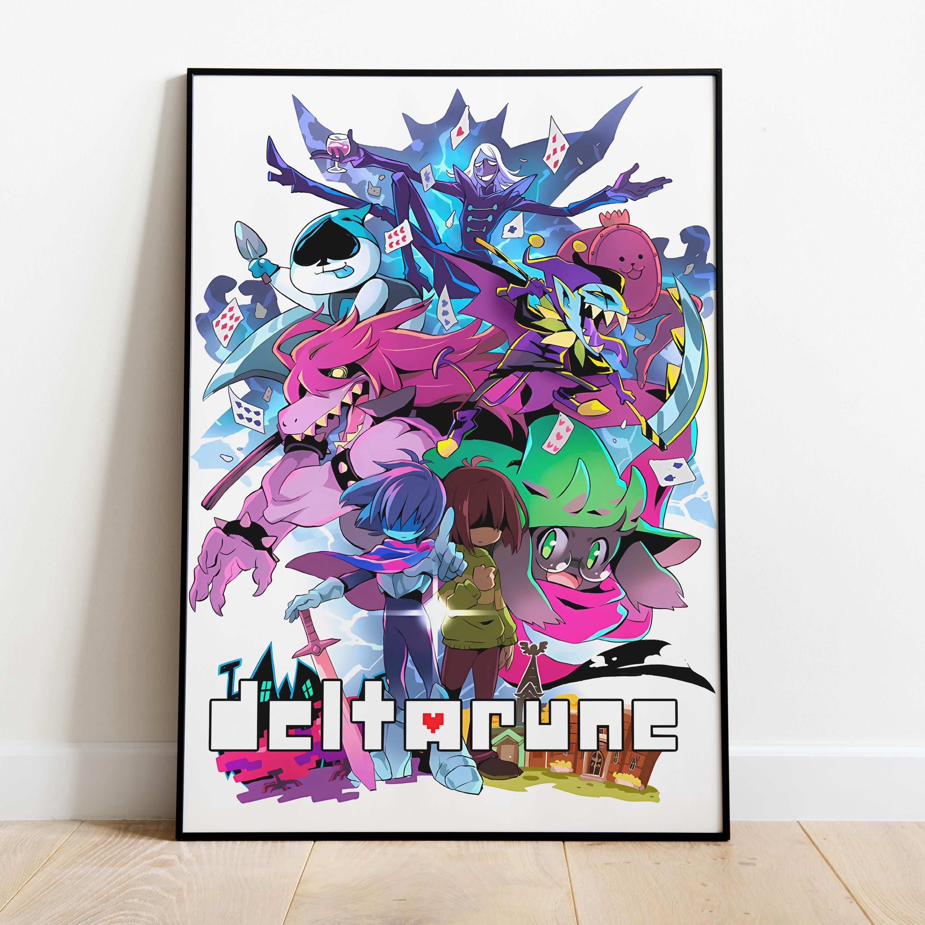 Deltarune Poster, Less Wall Art & Print, Deltarune Print, Game Poster ...