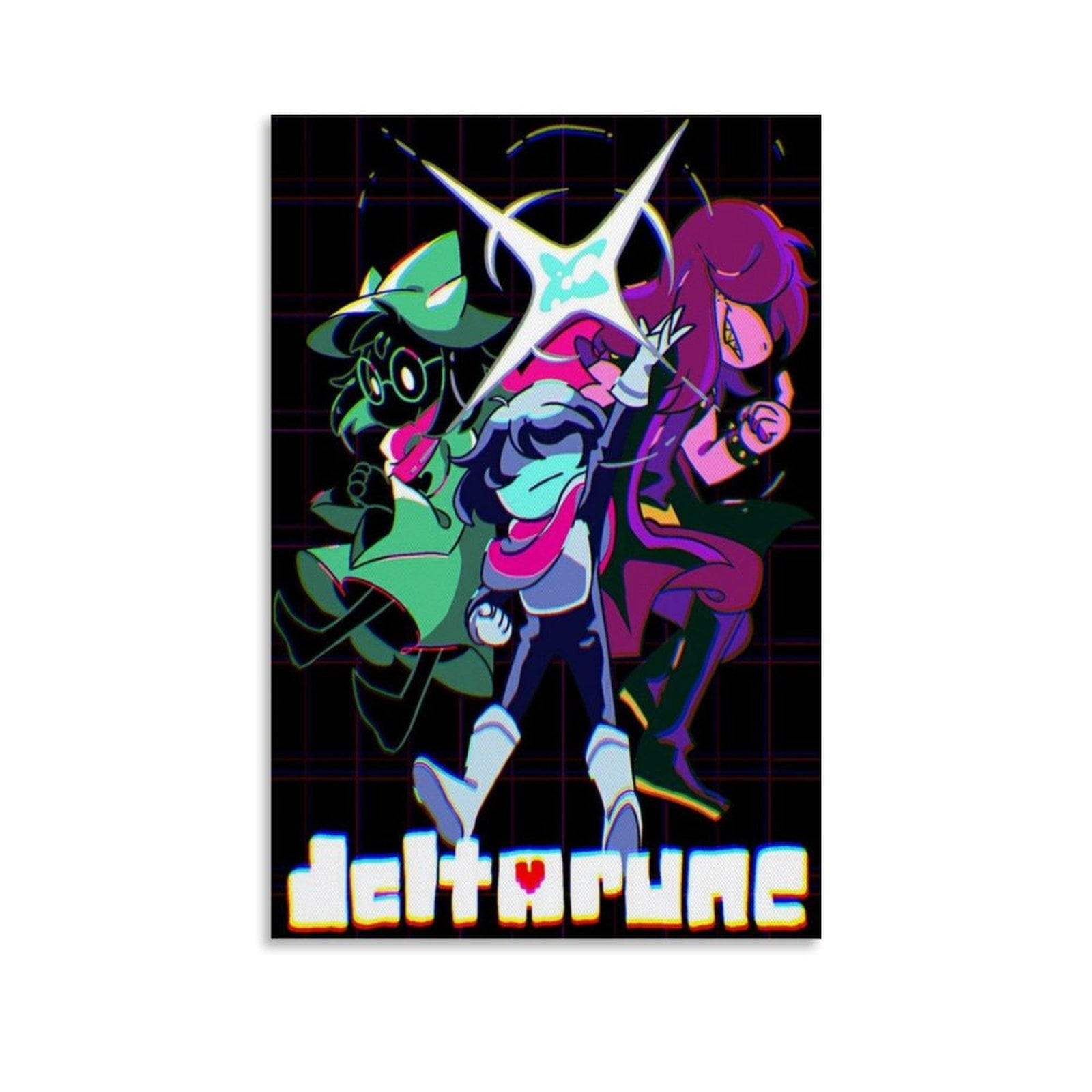 Deltarune Poster Wall Art Canvas Aesthetic Music And Movies Decorative ...