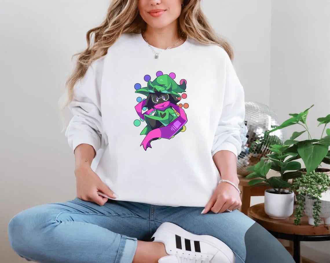 Deltarune Ralsei Video Game Character Anime Style Cotton Fan Sweatshirt ...