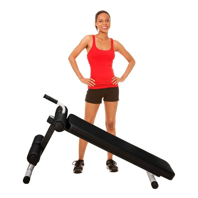 Deltech Fitness DF6000 Abdominal Crunch Bench – 400 LBS Capacity ...