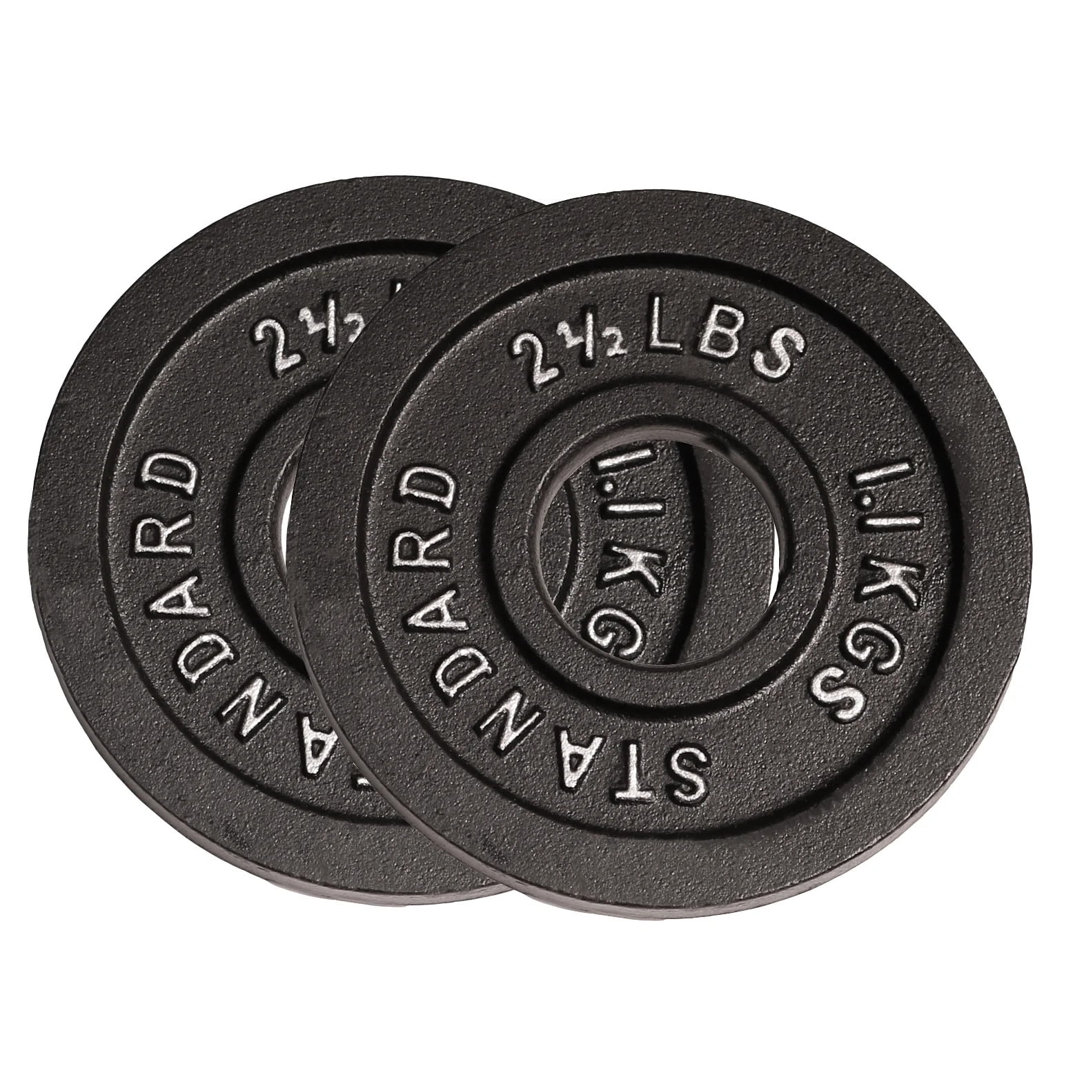 Deltech Fitness Pair 2-1/2 lb Olympic Plates Model #OP-0025, Cast Iron ...