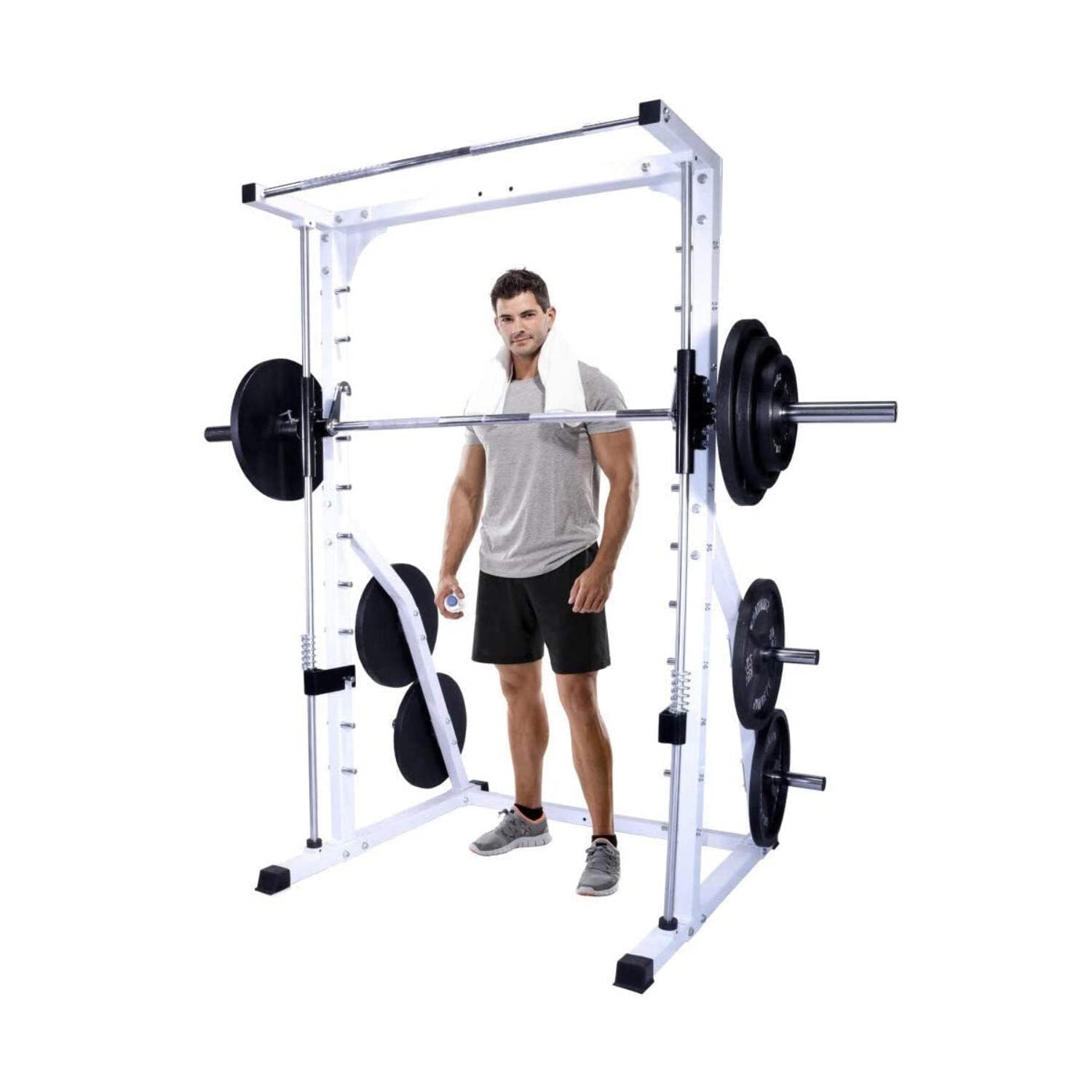 "Deltech Fitness DF4900 Home Gym: Smith Machine, Linear Bearings ...