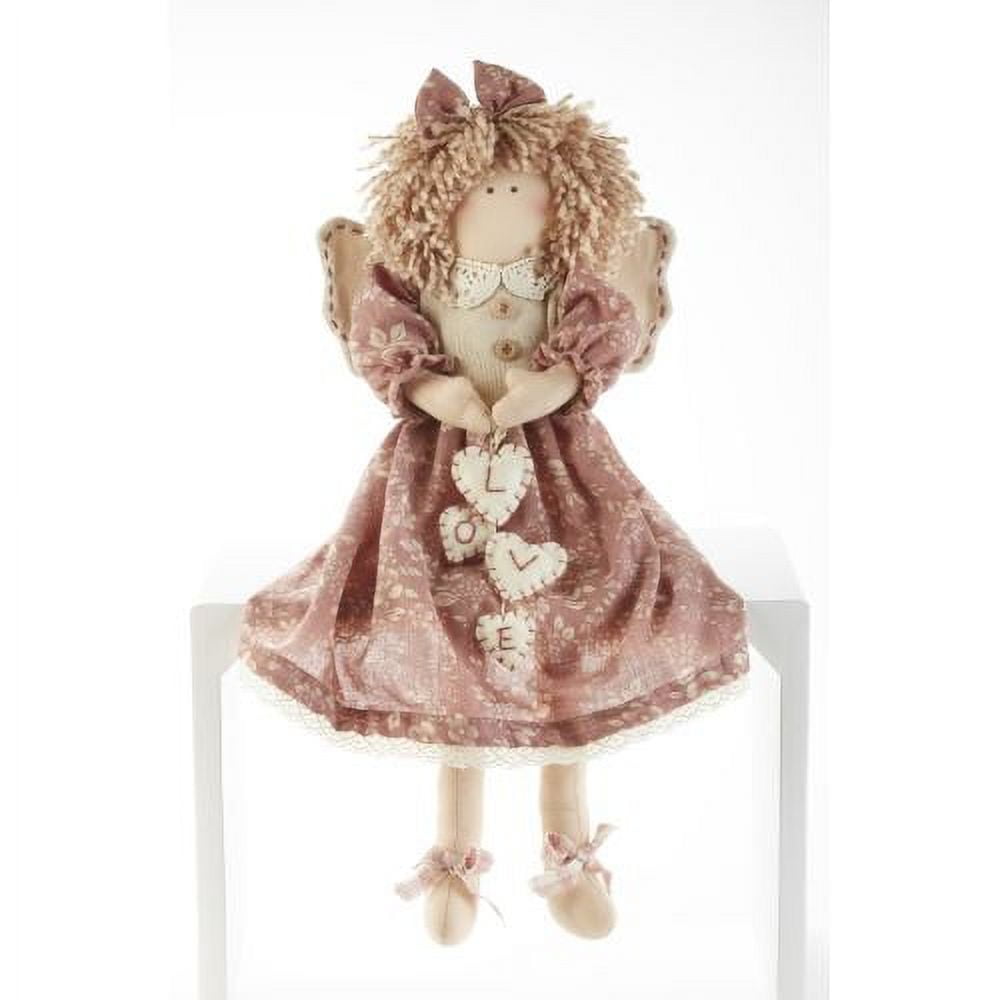 Delton 20 Inches Sitting Love Hearts Angel, Pink - Walmart.com