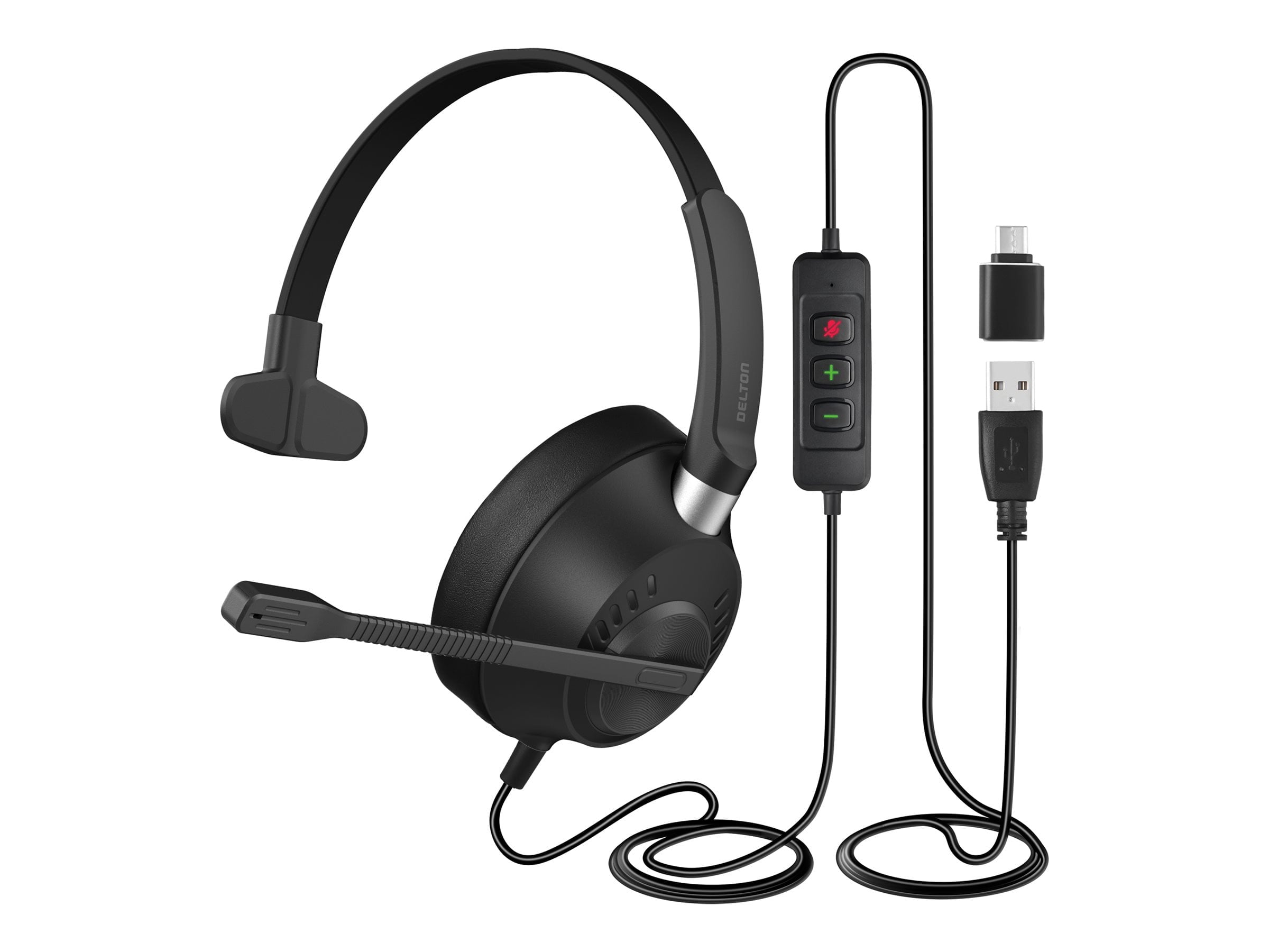 Delton 40Y Noise Canceling Headset with Mic, Wired Computer Headset ...