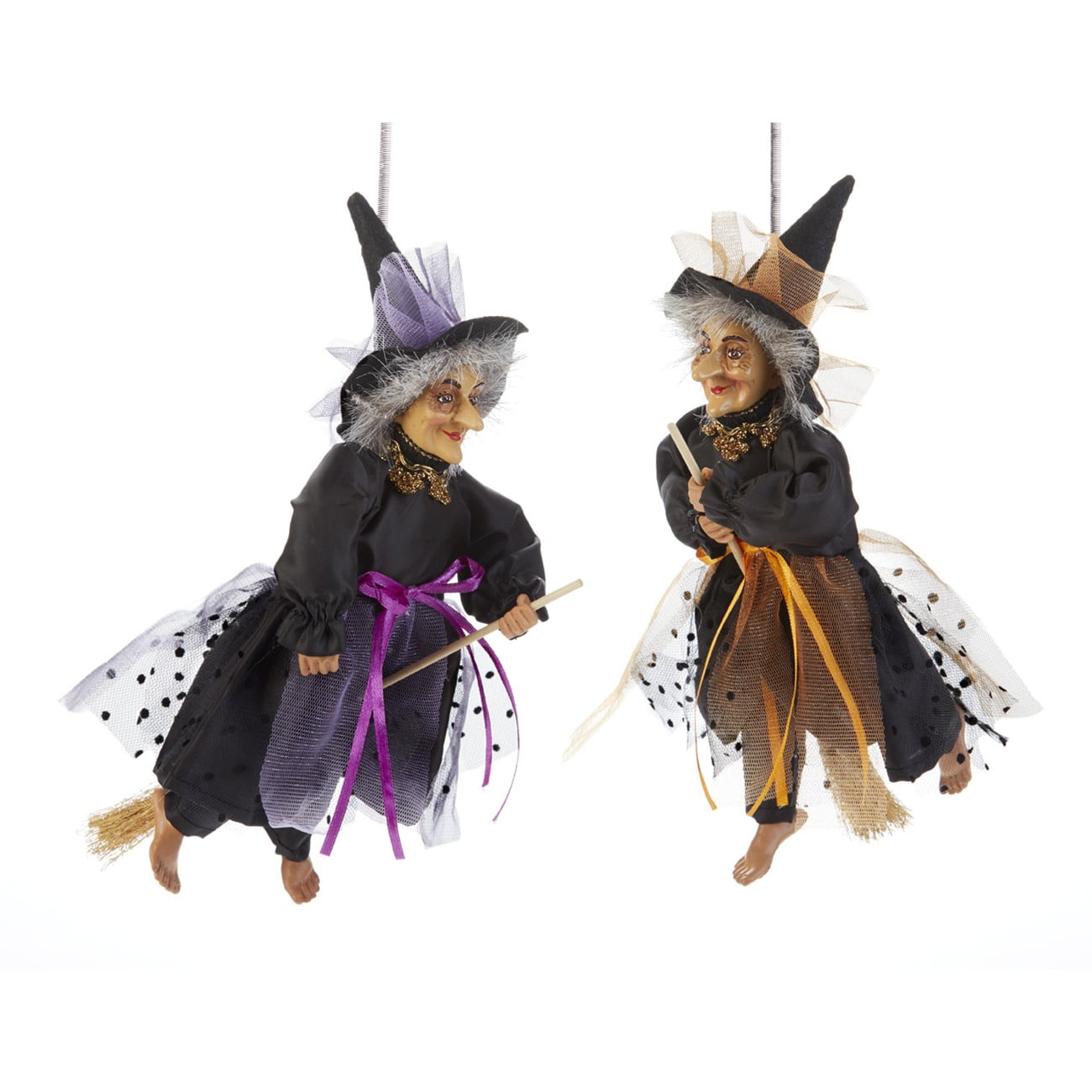 Delton 7.9" Resin Witch on Spring Figurine, 2 Assorted - Walmart.com