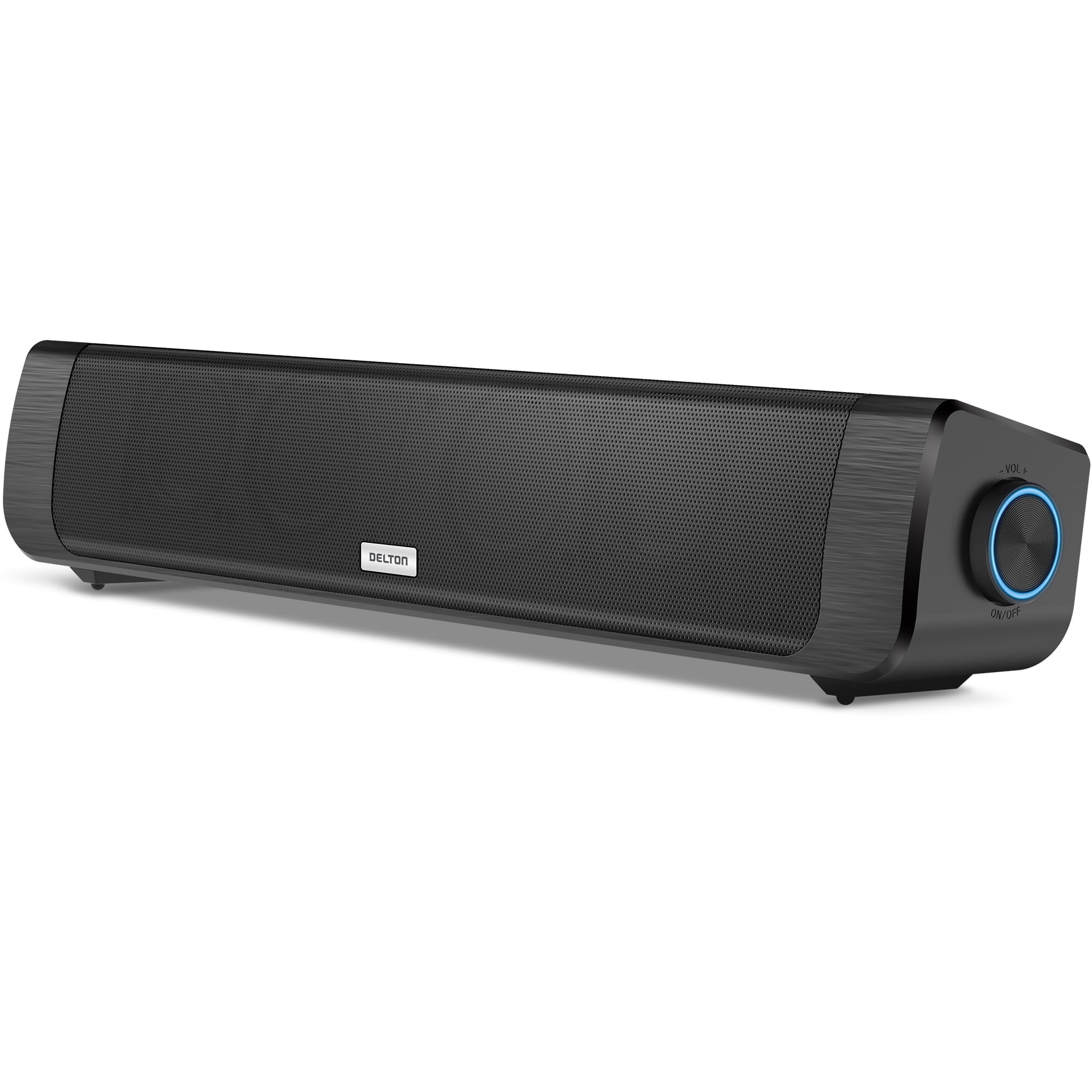 Delton SB200 20W Bluetooth Soundbar, Dual-Powered Hi-Fi Stereo Computer Speakers with Rich Bass ...