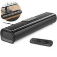 Delton SB380 Stereo Sound Bar, 50W Computer Speakers, Wired/Wireless ...