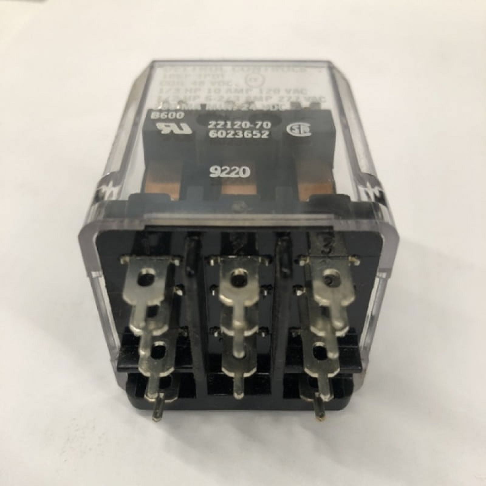 Deltrol Controls 166P 3PDT 24VDC B600 General Purpose Relay 22120-70 ...