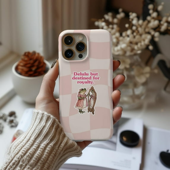 Delulu Era Frog Princess Gen Z Trendy Tough Phone Case Meme Gift iPhone ...