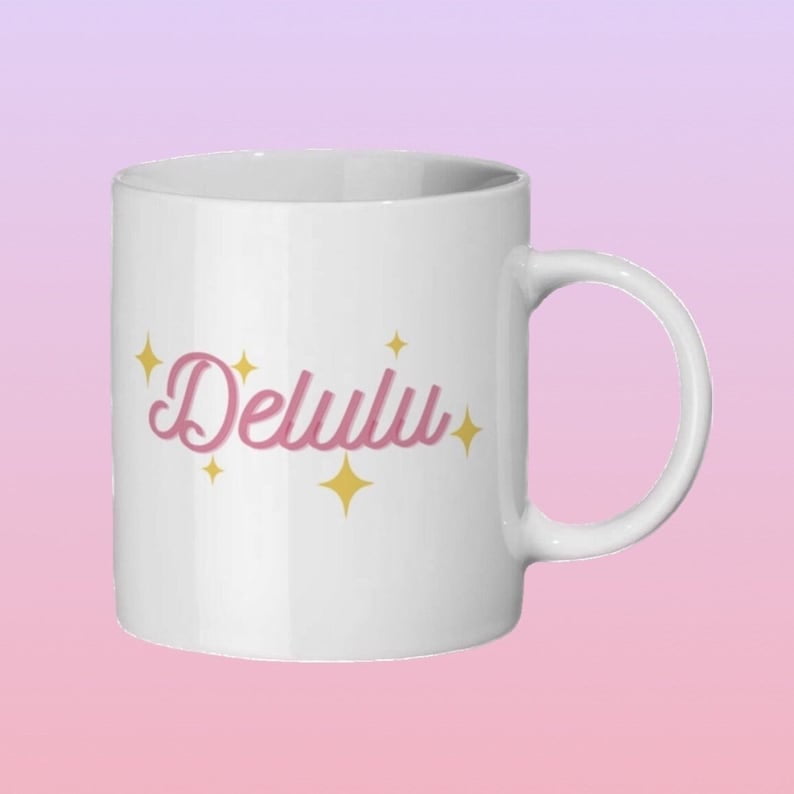 Delulu Meme Mug – Funny Coffee Cup for Gen Z, Ironic Humor, Cringe Gift ...