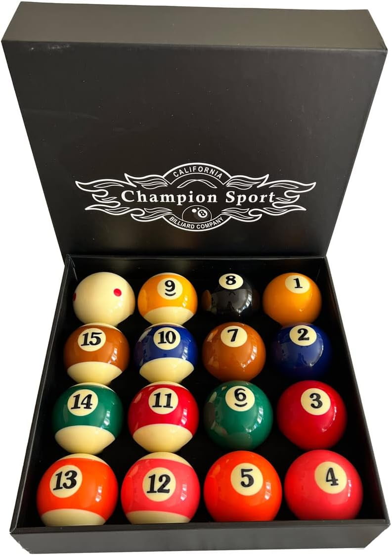 Deluxe 2-1/4" Billiard Pool Ball Set Complete 16 Ball Set (Several ...
