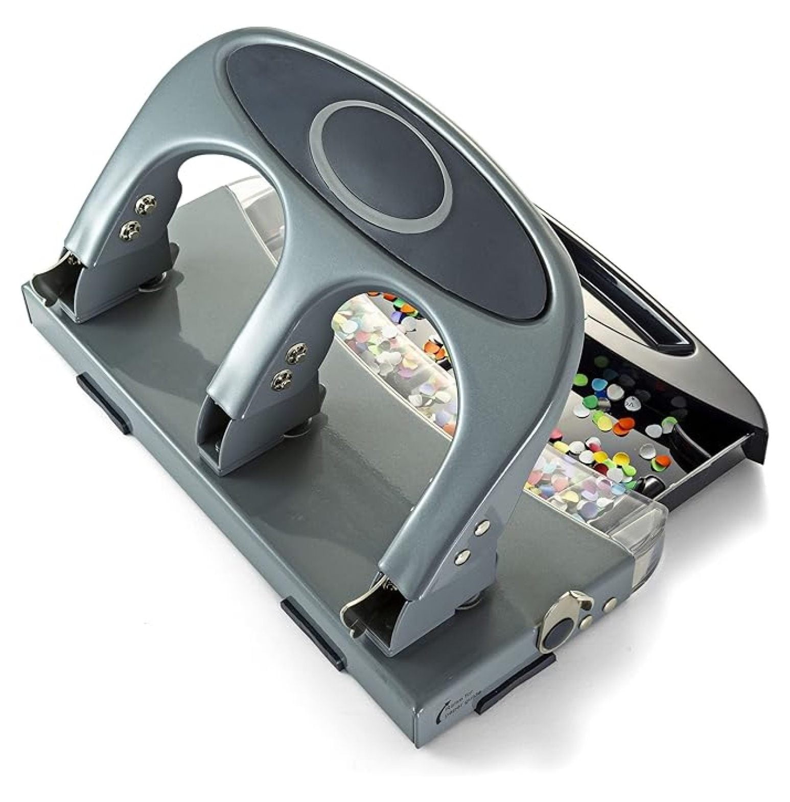 Deluxe 3-Hole Punch, Heavy Duty, with Chip Drawer, 45 Sheet Capacity ...