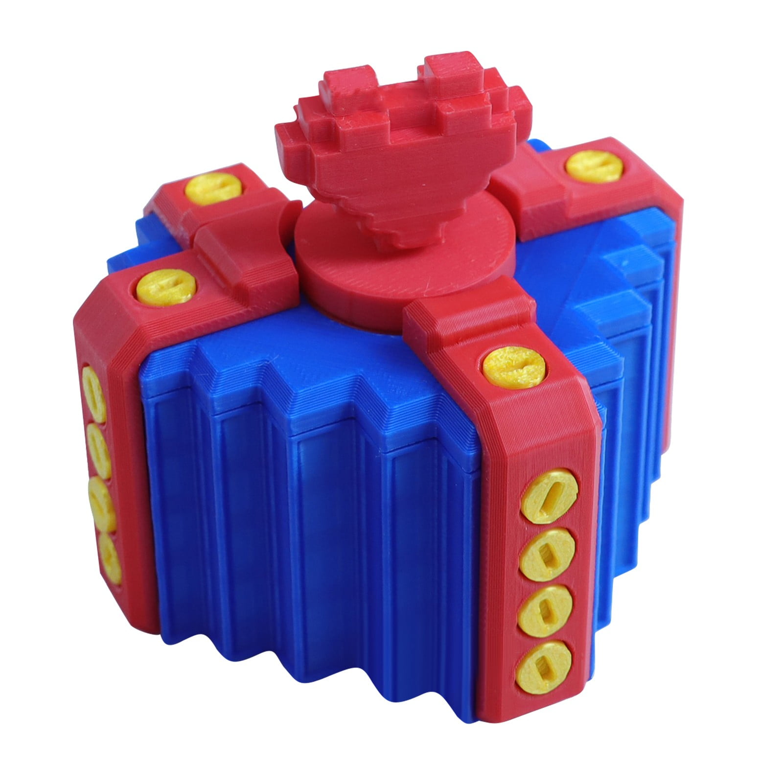 Deluxe 3D Printing Puzzle Gift Box with Hidden Screw Lock – Fun Holiday ...