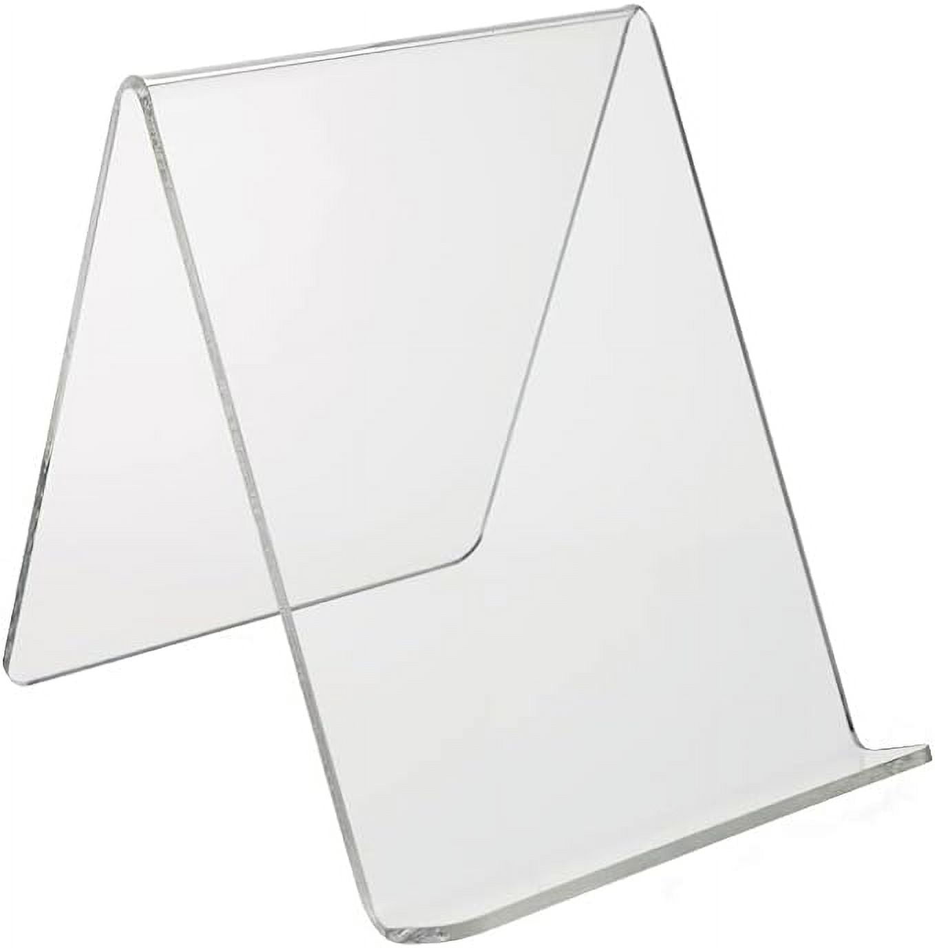 Deluxe 4.5 x 5 Inch Medium Clear Acrylic Book Easels Premium Thick ...