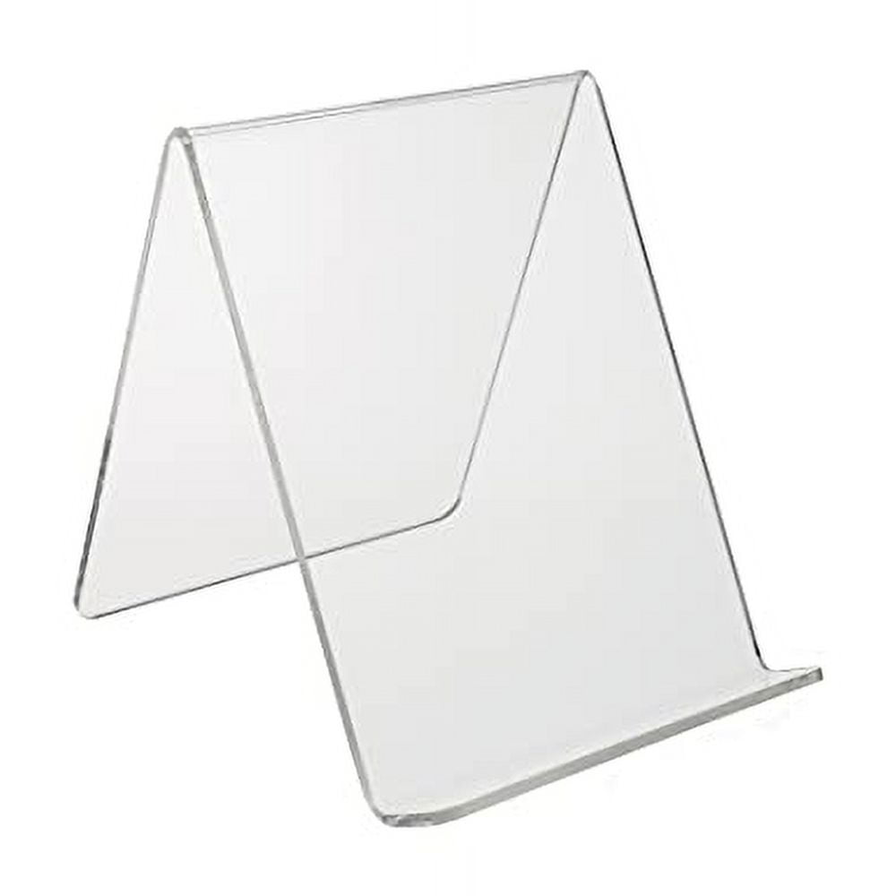 Deluxe 4.5 x 5 Inch Medium Clear Acrylic Book Easels Premium Thick ...