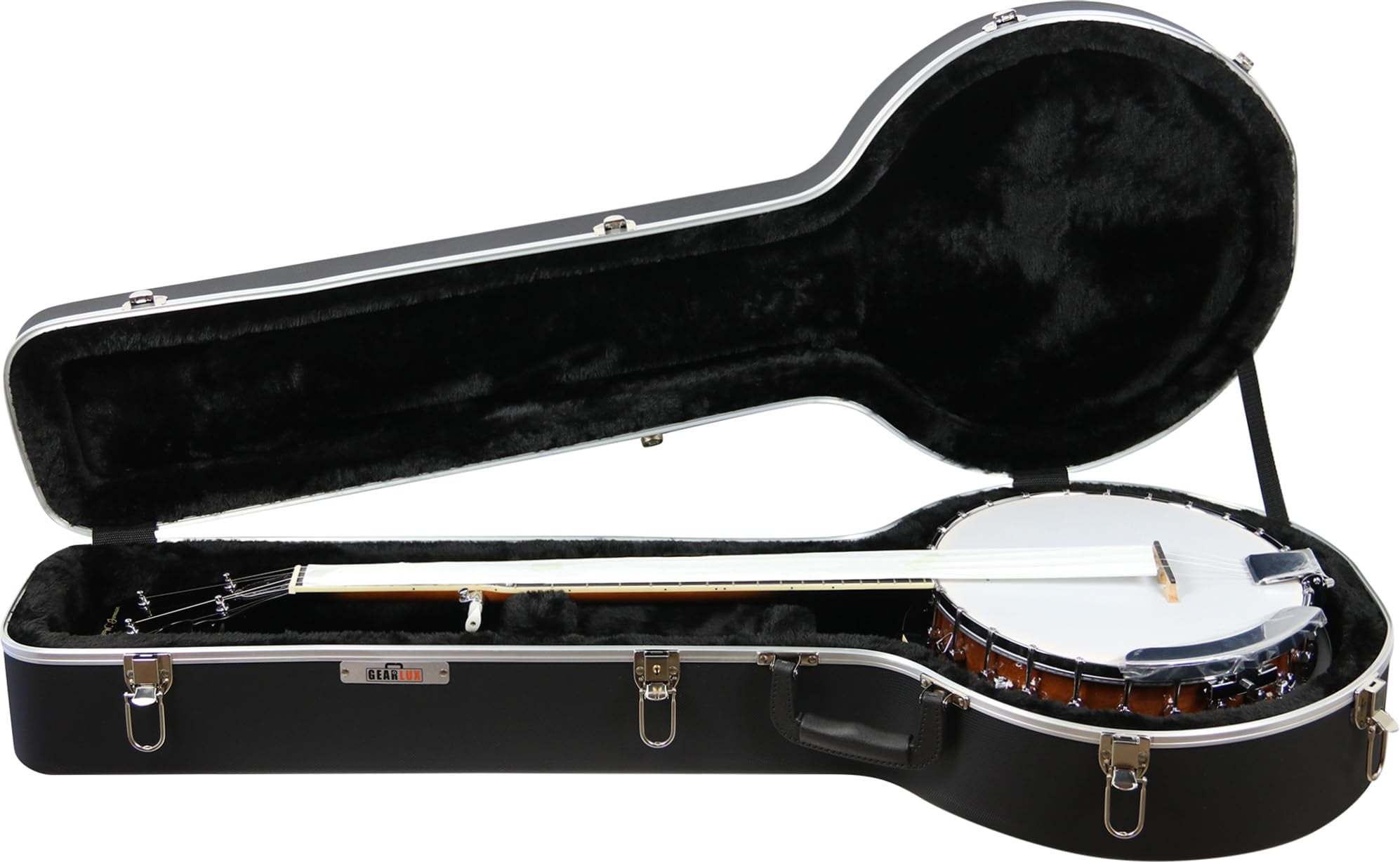 Deluxe ABS Banjo Case for 4 String and 5 String Instruments, Lockable ...