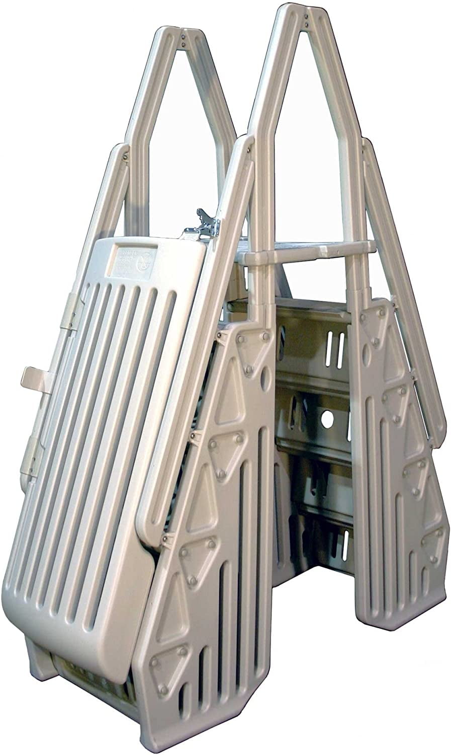 Deluxe Above Ground Pool Step Entry System with Gate - Walmart.com