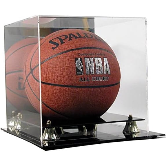 Deluxe Acrylic Basketball Display Case with Mirror Back$$Storage ...
