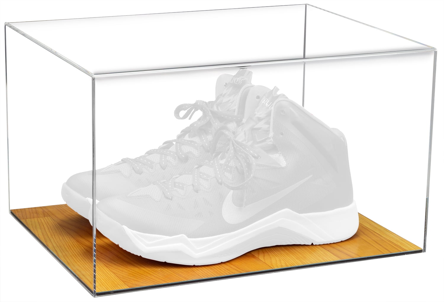 Deluxe Acrylic Clear Basketball Shoe Display Case with Wood Floor (A025 ...