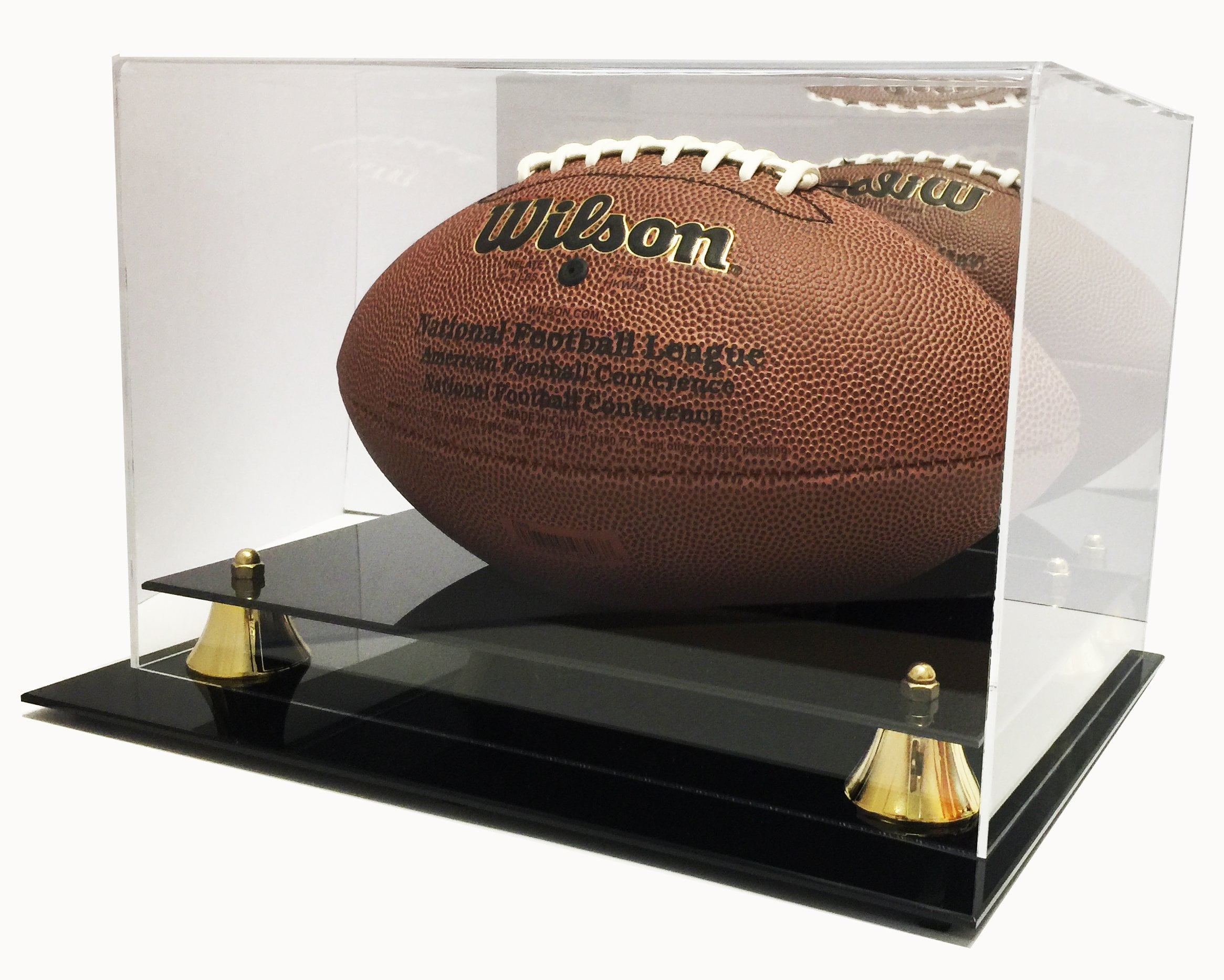 Deluxe Acrylic Football Display Case with Mirror - Walmart.com