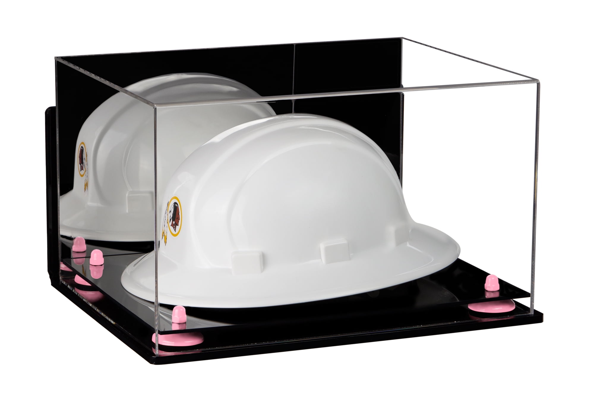 Deluxe Acrylic Large Helmet - Hard Hat Display Case with Mirror, Wall ...