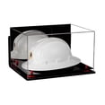 Deluxe Acrylic Large Helmet - Hard Hat Display Case with Mirror, Wall ...