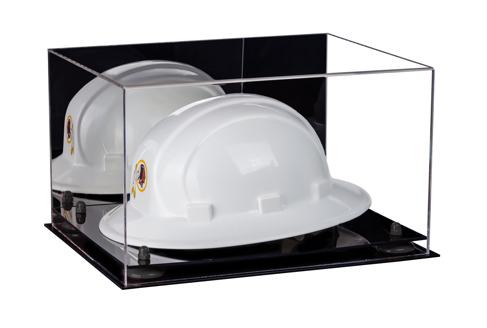 Deluxe Acrylic Large Helmet - Hard Hat Display Case with Mirror and ...