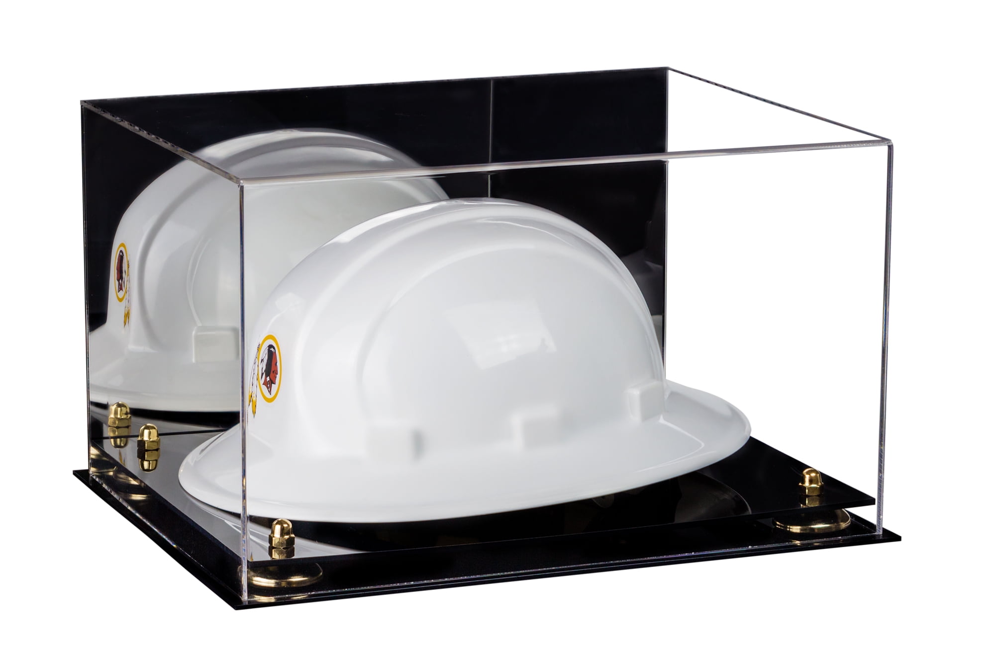 Deluxe Acrylic Large Helmet - Hard Hat Display Case with Mirror and ...