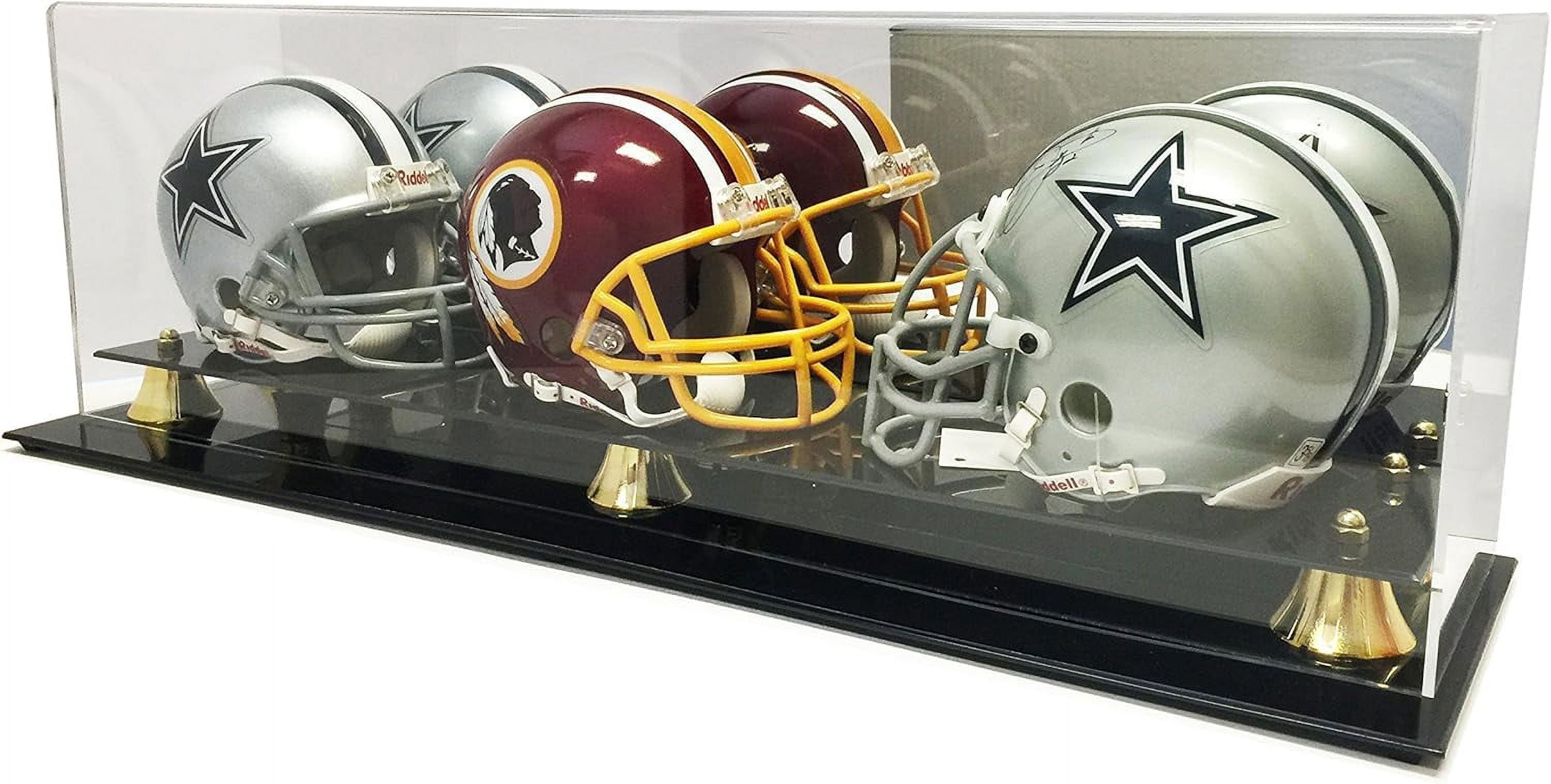 Deluxe Acrylic Triple Mini Helmet Display Case with Mirror - Walmart.com