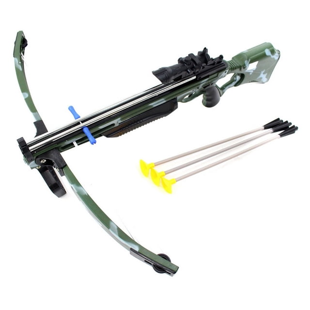 Deluxe Action Military Crossbow Set with Suction Cup Arrows and Scope ...