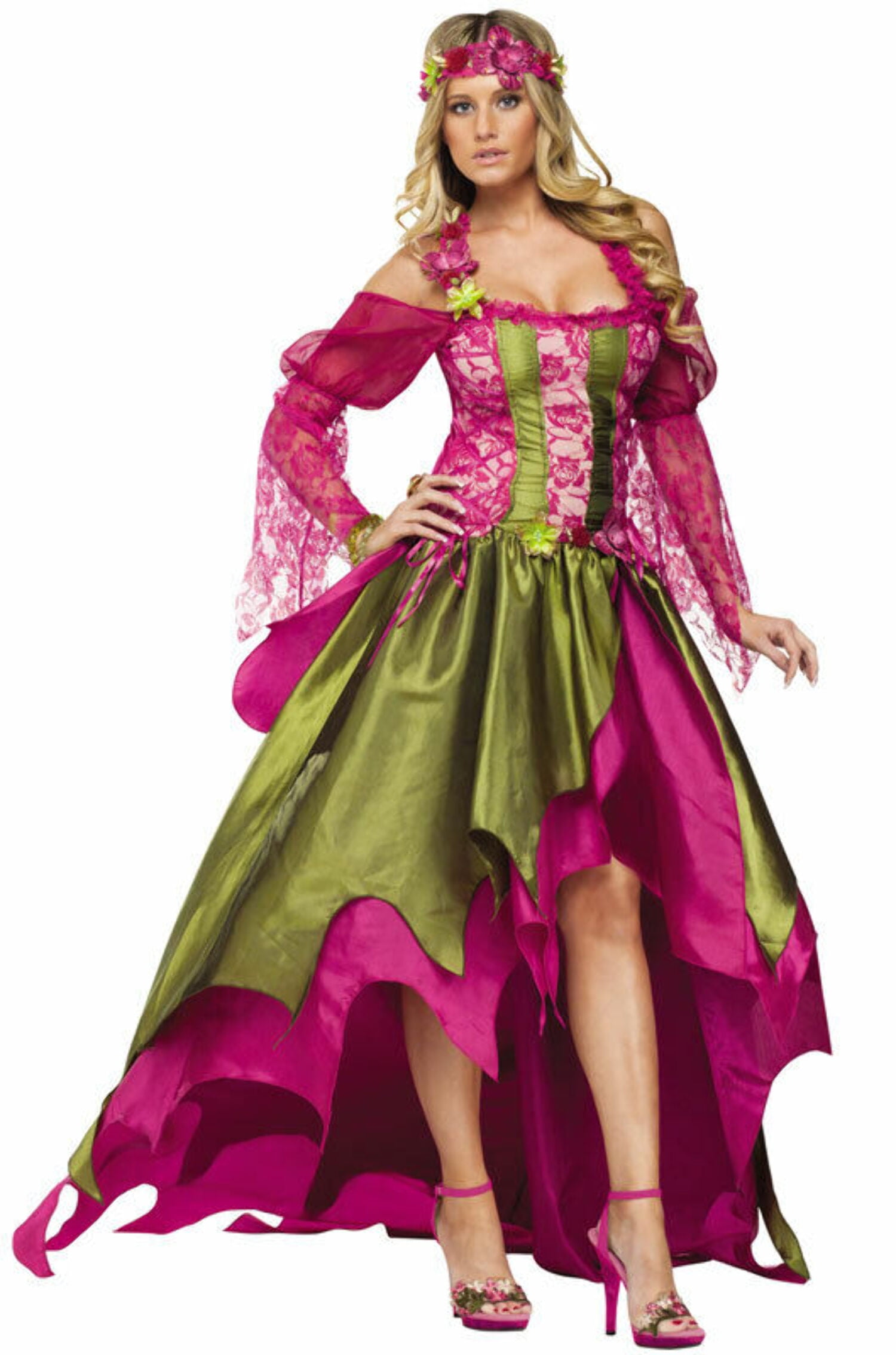 Deluxe Adult Renaissance Nymph Dress - Walmart.com