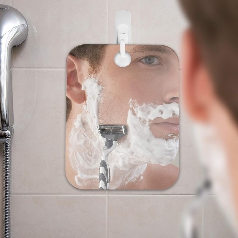 Deluxe Anti-Fog Shaving Mirror | Fogless Hanging Bathroom Shower Mirror ...