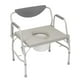Deluxe Bariatric Drop-arm Commode, Assembled, Grey Part No. 11135-1 (1 ...