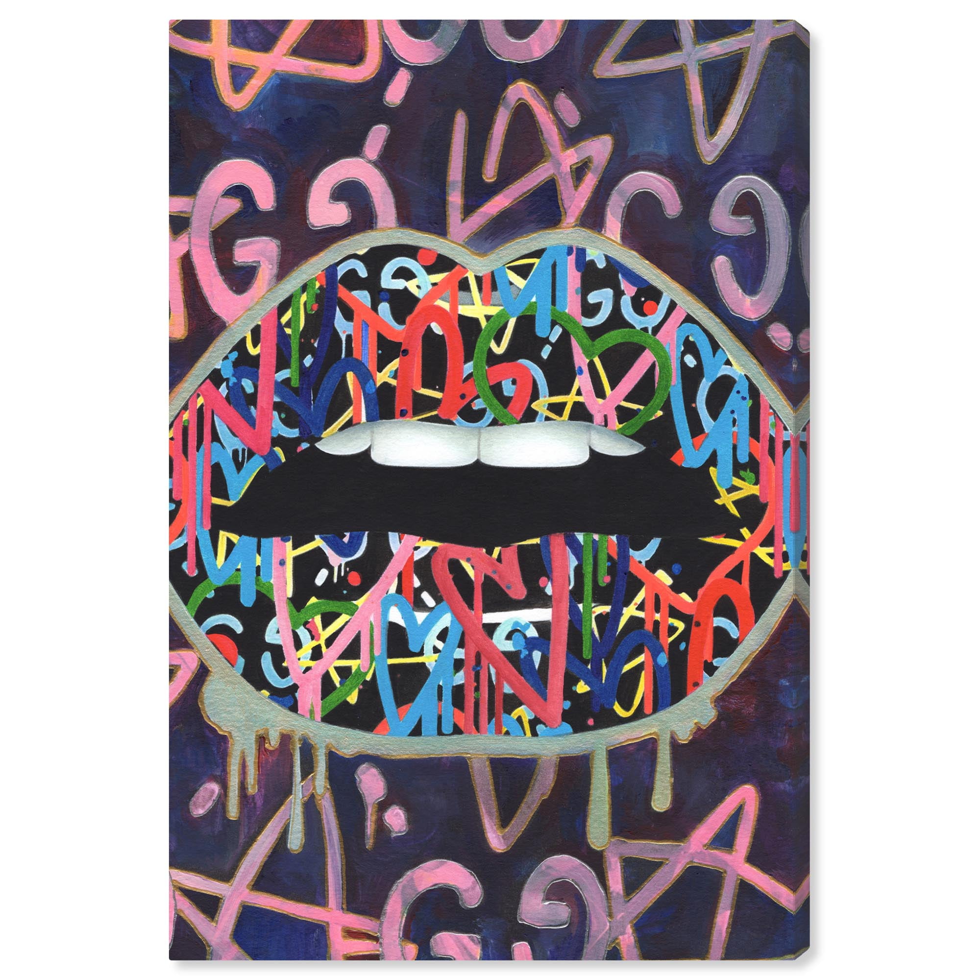 Deluxe Beauty Canvas Urban Graffiti Wall Art by Notoriart, Gallery ...