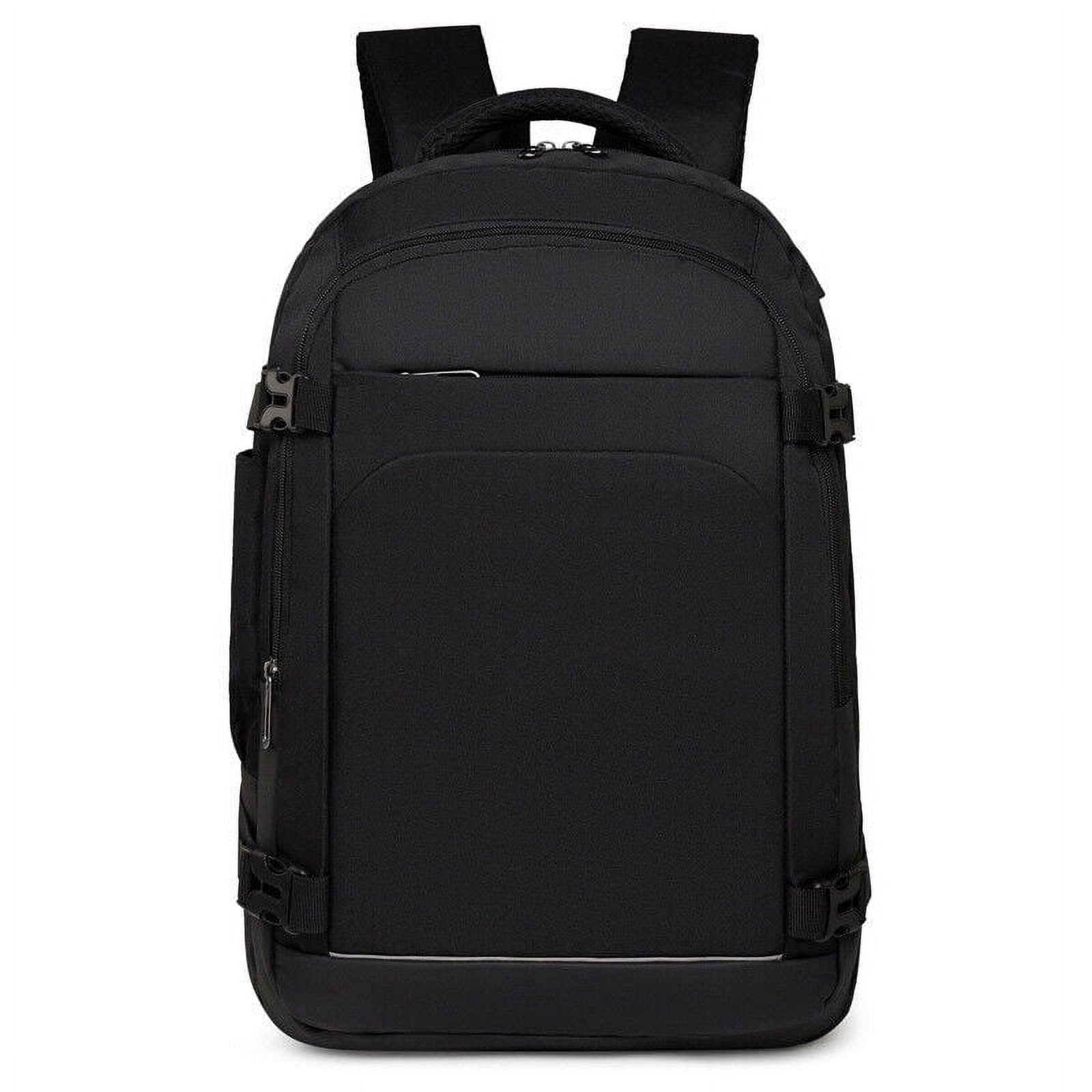 Deluxe Black Laptop Backpack, Anti-Theft Water Resistant Laptop ...